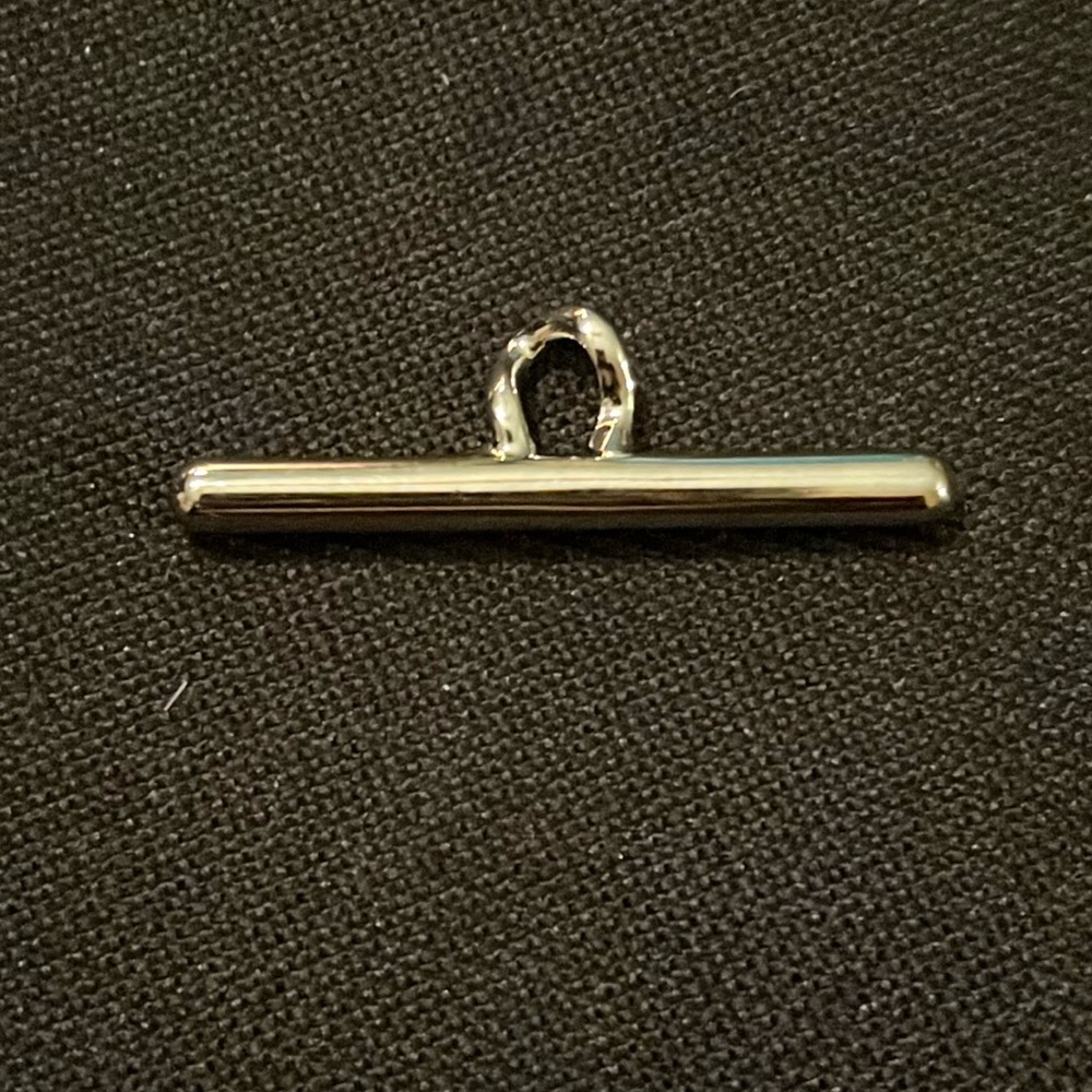 Chanel Silver Unmarked T-Bar Hardware - Gem